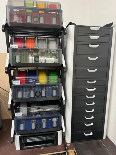 [BaBo duo] AMS drawer stacker - Free 3D Print Model - MakerWorld