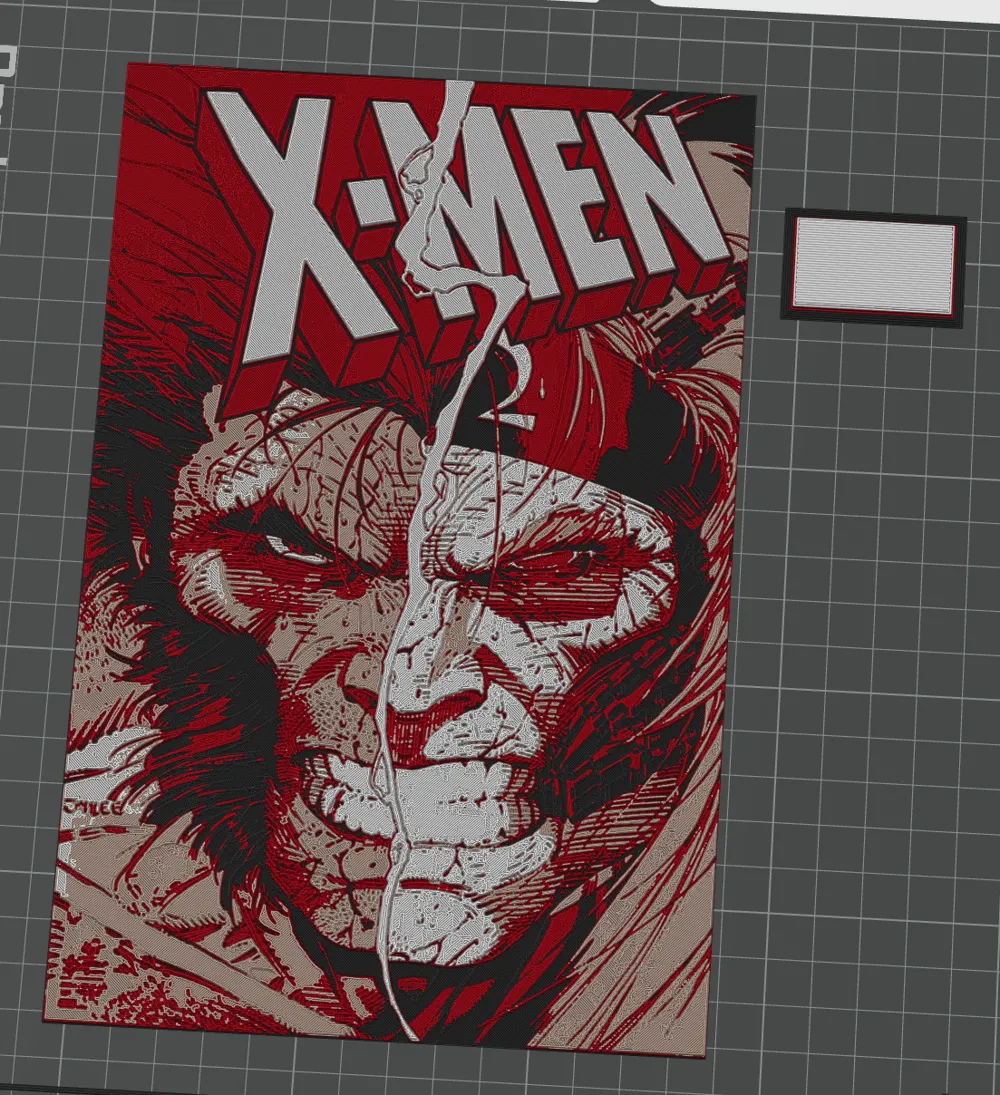 Wolverine_Omega Red comic cover 1991_143x220 - HueForge by Blankfill.3D ...