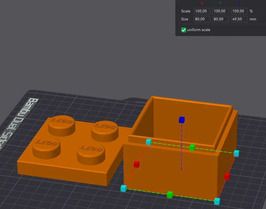 Box container Brick style by Z3Dartandtech - MakerWorld