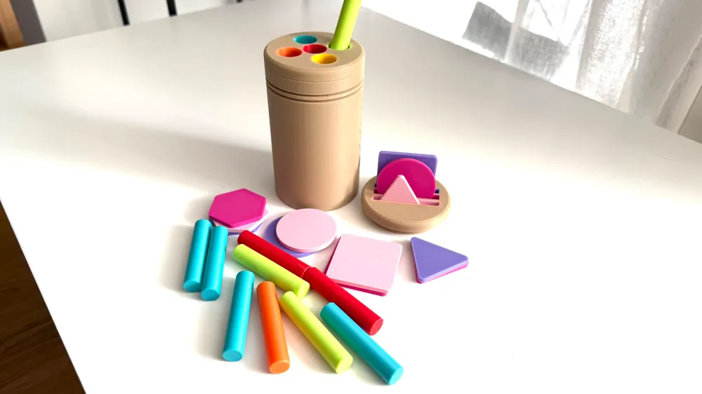 Montessori Shape & Color Sorting Box by CutMaster - MakerWorld