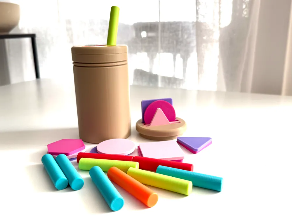 Montessori Shape & Color Sorting Box by CutMaster - MakerWorld