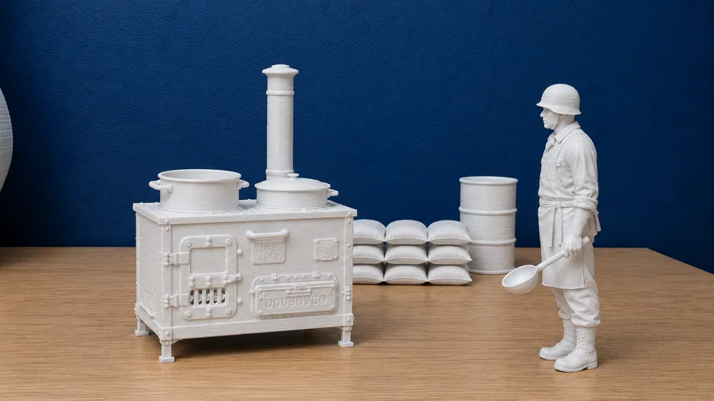 WW2 U.S. Army Field Cook Stove - Free 3D Print Model - MakerWorld
