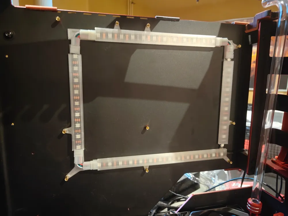 ATX mother board under glow LED strip mount - Free 3D Print Model ...