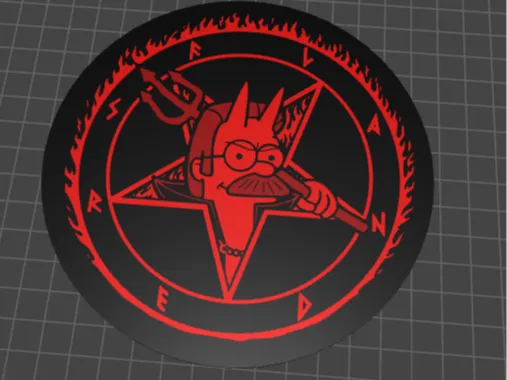 Devil Flanders Coaster by 3DPrintsForYou - MakerWorld
