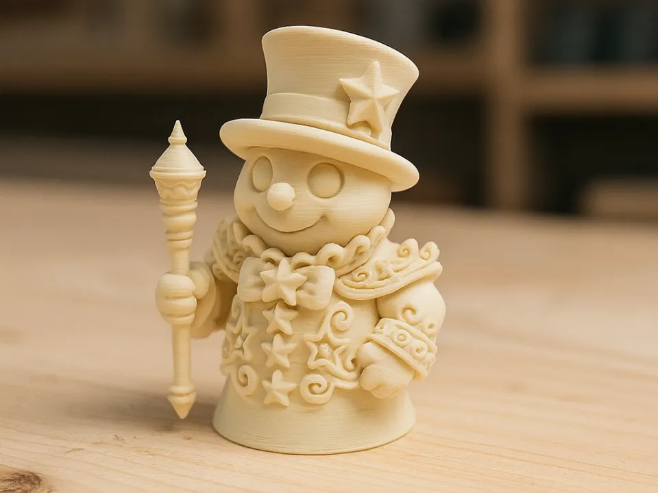 Star Mage Snowman of the Winter Guild - Free 3D Print Model - MakerWorld