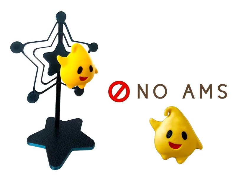 Flying Luma Mario Galaxy - Free 3D Print Model - MakerWorld