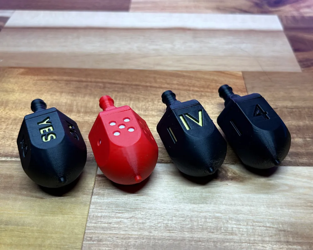 Spinning Top Dice - 4 Styles by RustyTractor - MakerWorld