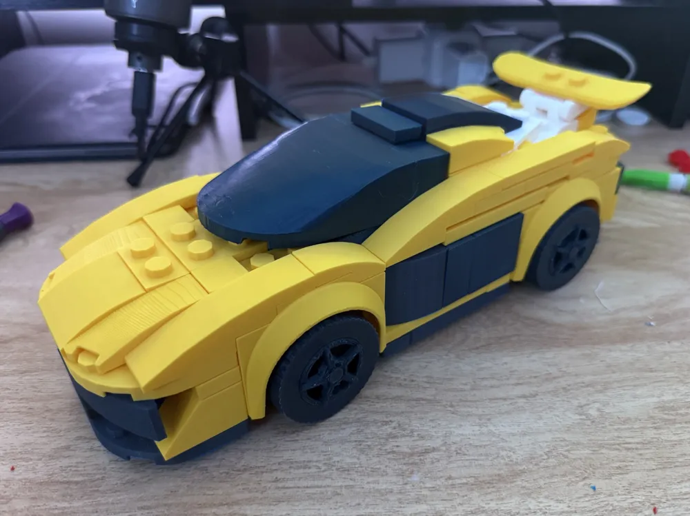 McLaren P1 SC Brick Model – 1x & 2x Scale - Free 3D Print Model ...