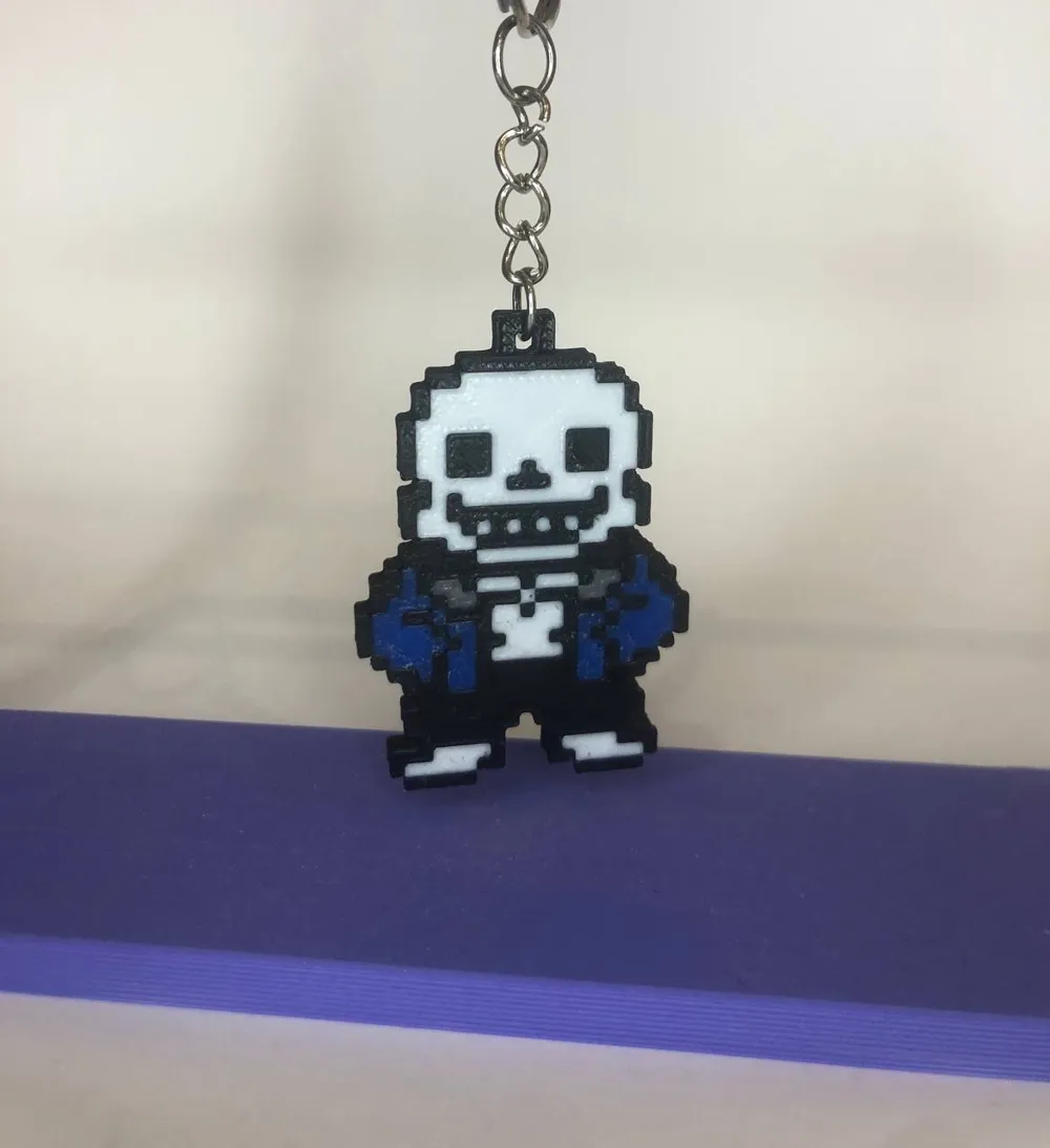 Sans Keychain Undertale by inchy MakerWorld: Download Free 3D Models
