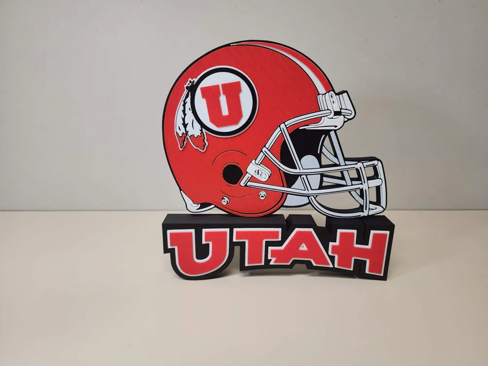Utah Utes Wall or Desk Display by briankstan - MakerWorld