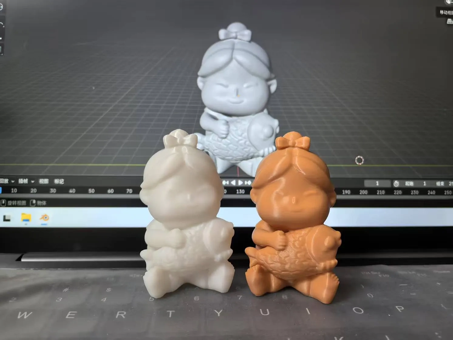 Embrace Koi, Good Fortune Abounds Car, Desk Ornament by 大坤子（全球号 ...