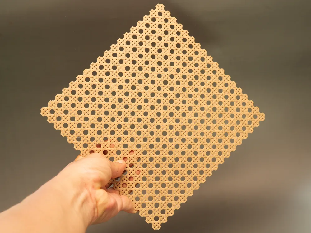 Printable Rattan Cane Weave Sheet (220x220mm) - Free 3D Print Model ...