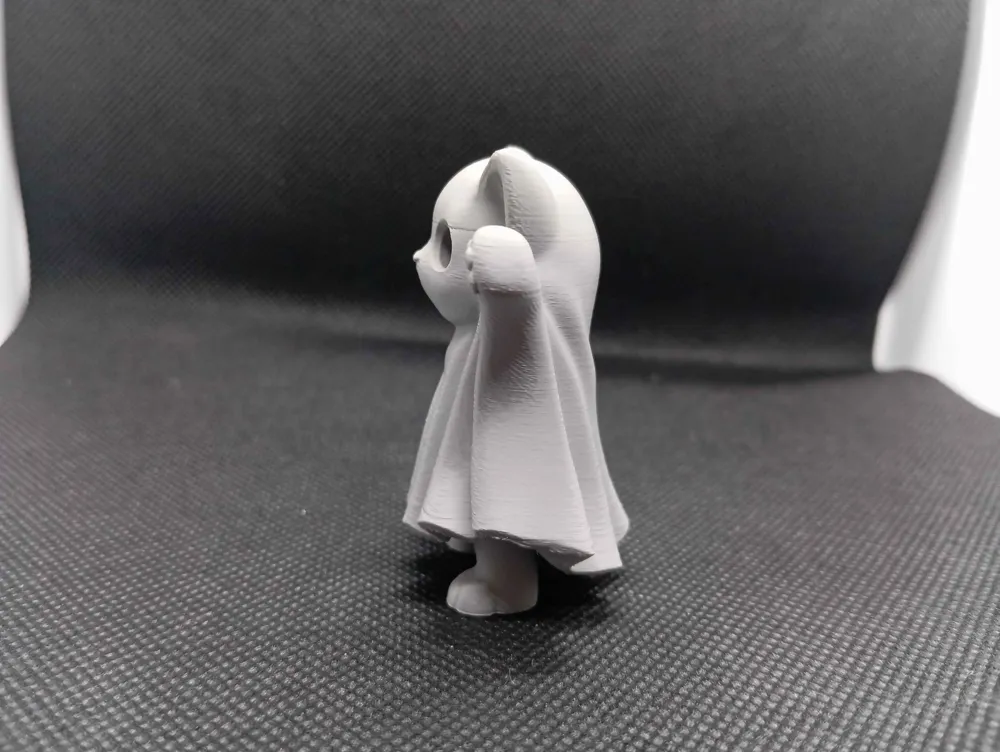 Cute Scary Cat Ghost Haunted Halloween Figure by DreamMesh MakerWorld ...