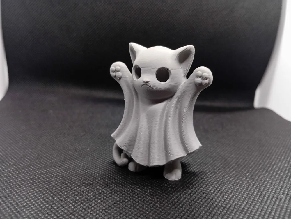 Cute Scary Cat Ghost Haunted Halloween Figure by DreamMesh MakerWorld ...