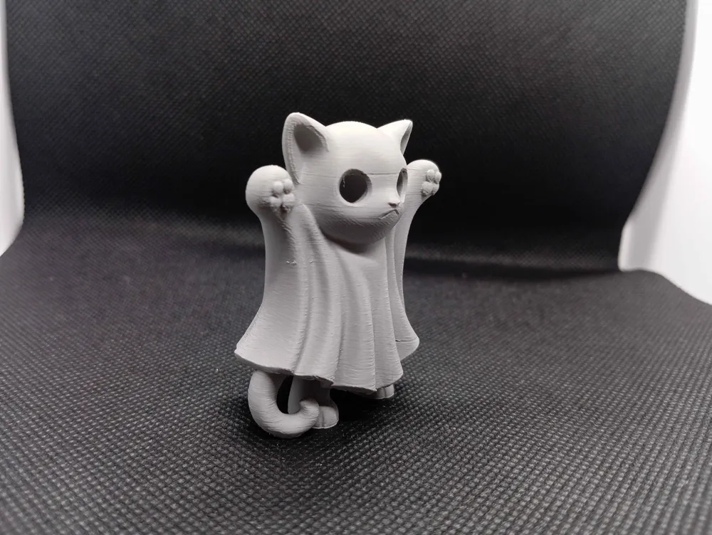 Cute Scary Cat Ghost Haunted Halloween Figure by DreamMesh MakerWorld ...