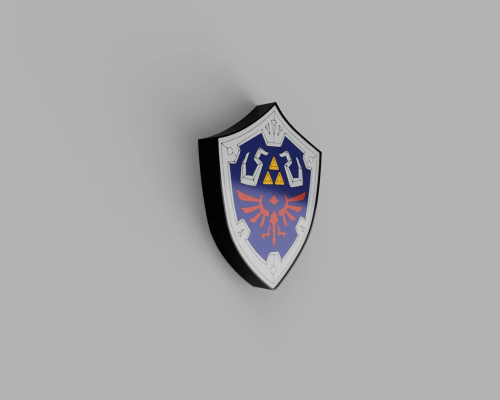 The Legend of Zelda Hylia Shield Lightbox LED Lamp by Nico91 - MakerWorld