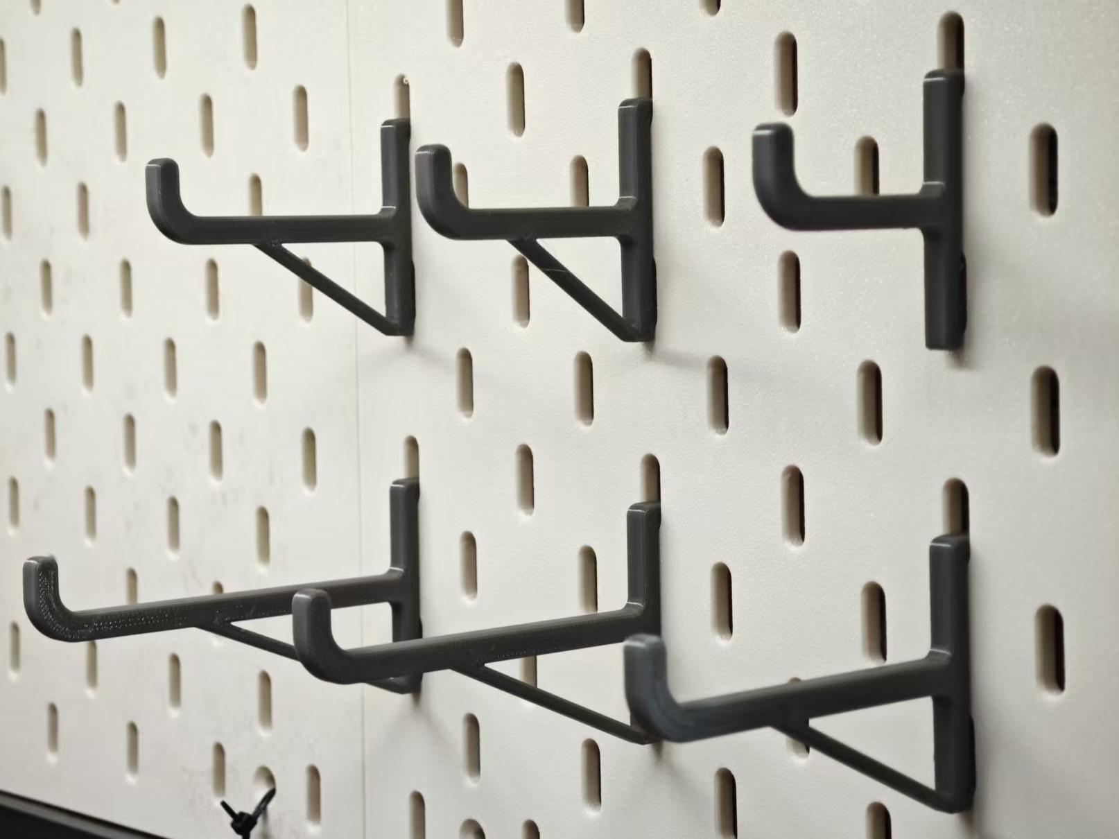 IKEA pegboard hooks six sizes skadis hook adhesive hooks holds firmly by Safety MakerWorld ...