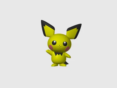 Pichu Mulitcolor by entroisdimensions_figurineMakerWorld: Download Free ...
