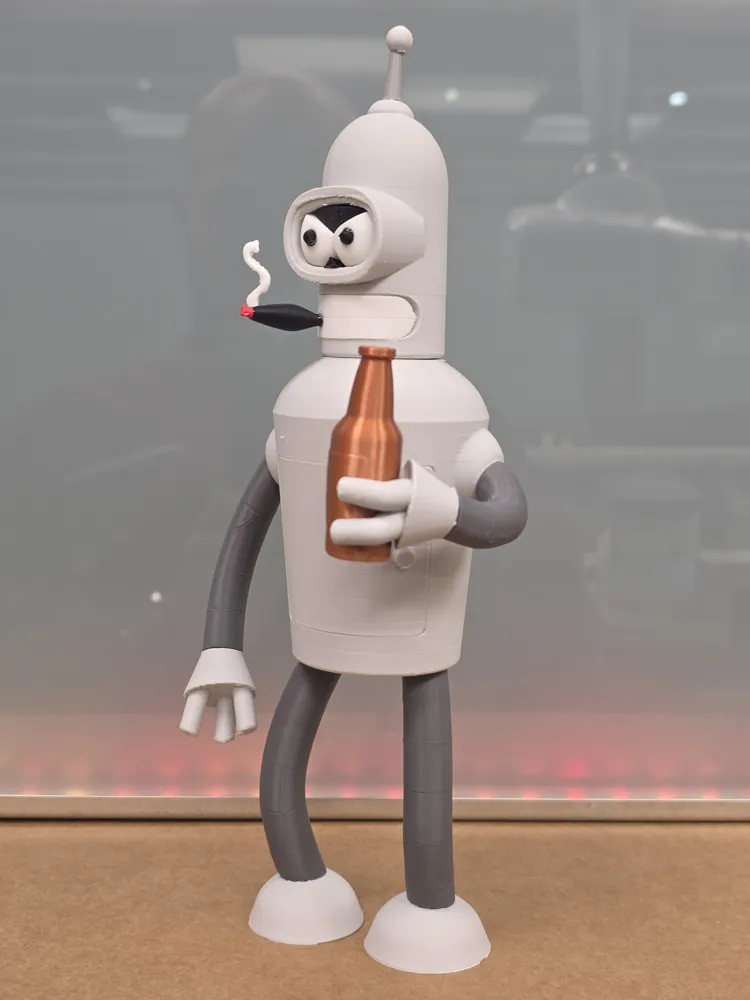 Bender (Futurama) / NO AMS - Free 3D Print Model - MakerWorld