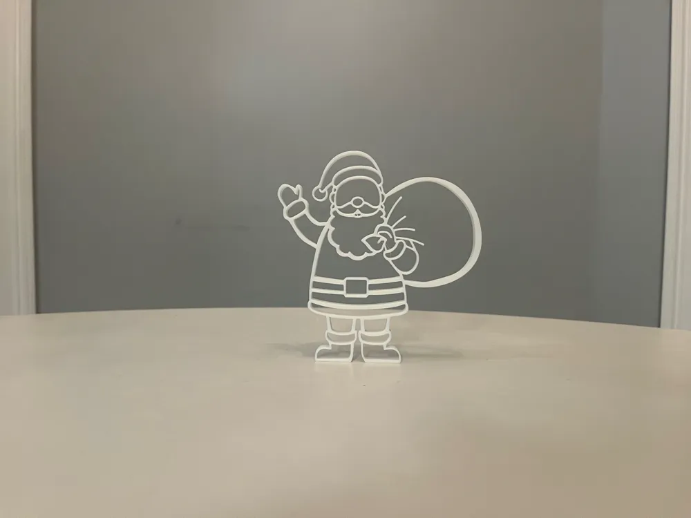 2d Santa - Free 3D Print Model - MakerWorld