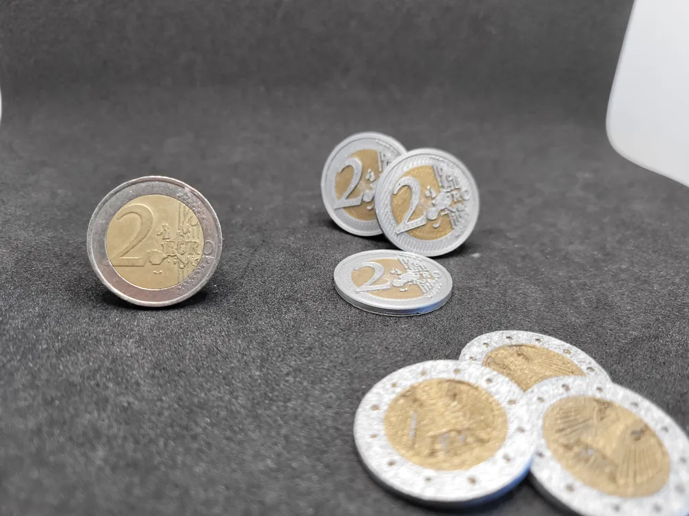 2 Euro Coin - Play Money for Kids by H2Jack Concepts MakerWorld ...