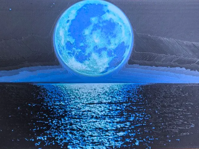 night sunset Hueforge by QUASAR911 MakerWorld: Download Free 3D Models