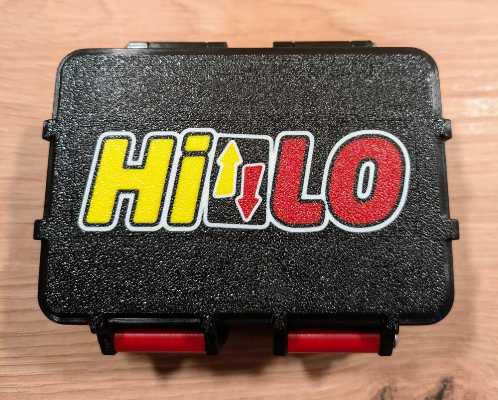 Hi-Lo Card Game Box Lid - Free 3D Print Model - MakerWorld