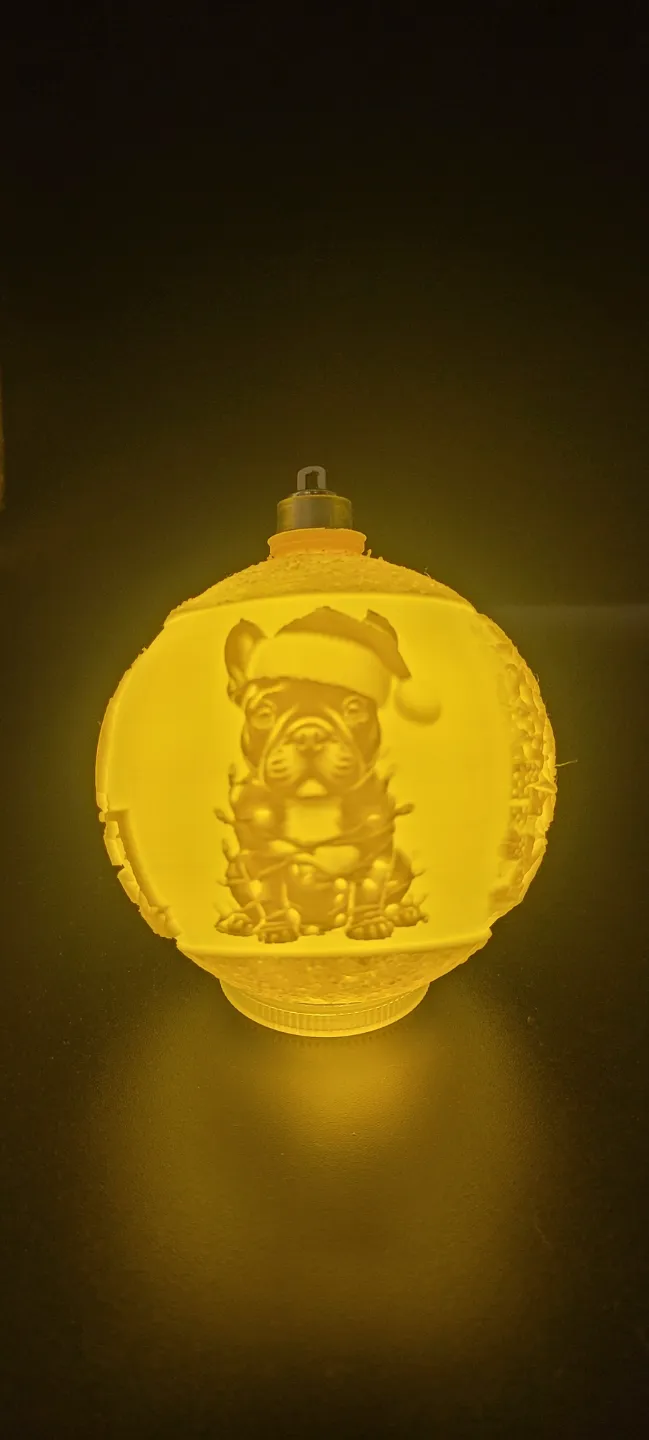 Christmas Dog Lithophane Ornament by Galactic Creations 3D - MakerWorld