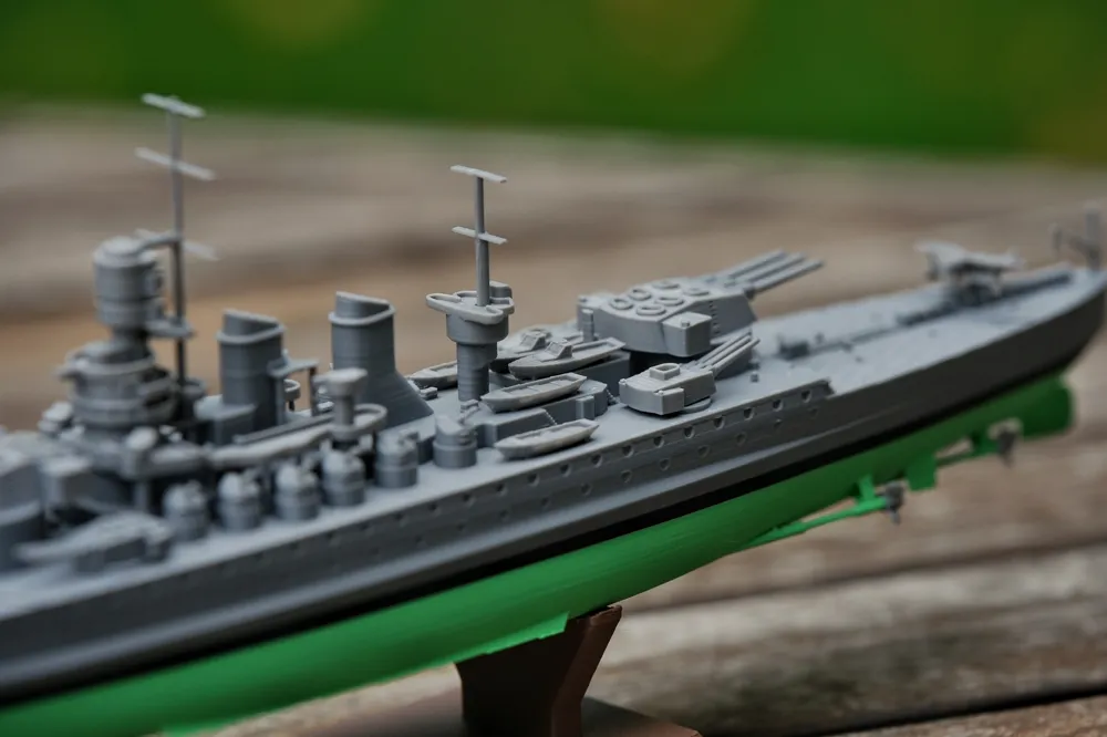Italian Battleship Littorio - 300mm Scale - Free 3D Print Model ...