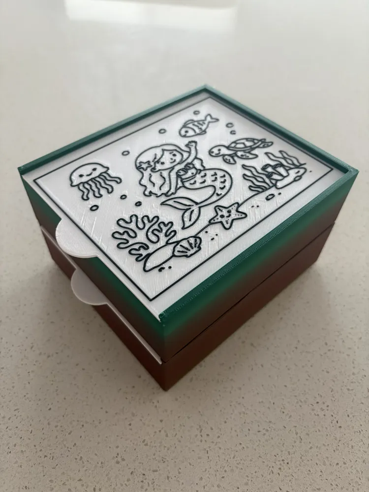 Fairy Coloring Puzzle & Storage Box - Free 3D Print Model - MakerWorld