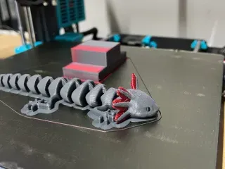 Articulated Axolotl - Multicolor Remix Remixed by TechART MakerWorld ...
