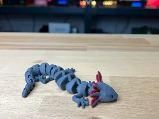 Articulated Axolotl - Multicolor Remix Remixed by TechART MakerWorld ...