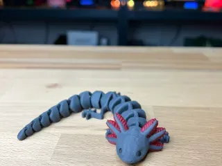 Articulated Axolotl - Multicolor Remix - Free 3D Print Model - MakerWorld