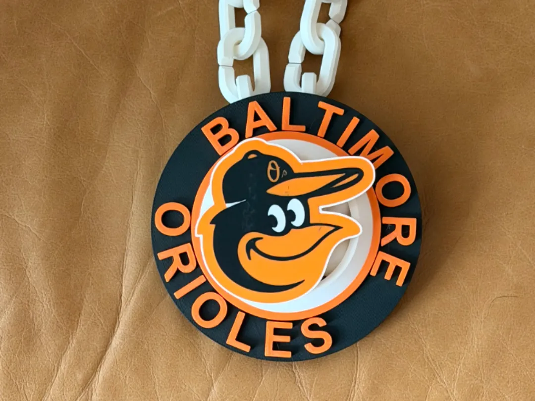Baltimore Orioles Spinner Chain - Free 3D Print Model - MakerWorld