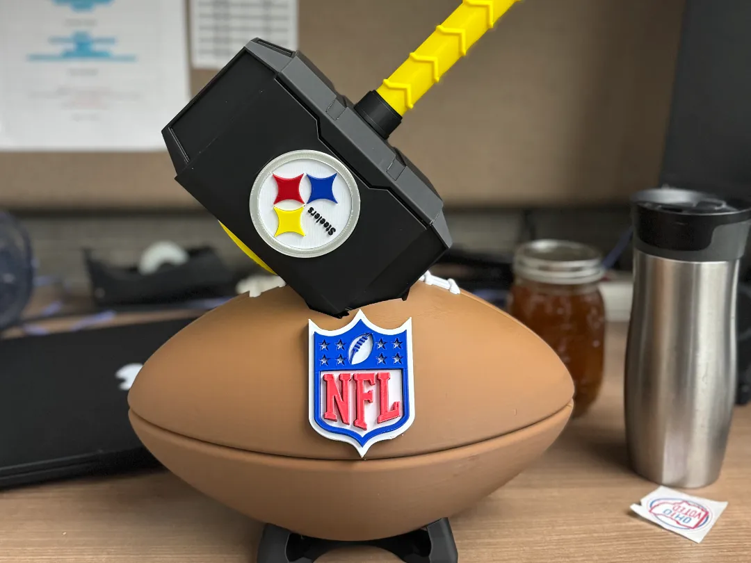 NFL Thor's Hammer Stand by Divemaster MakerWorld: Download Free 3D Models