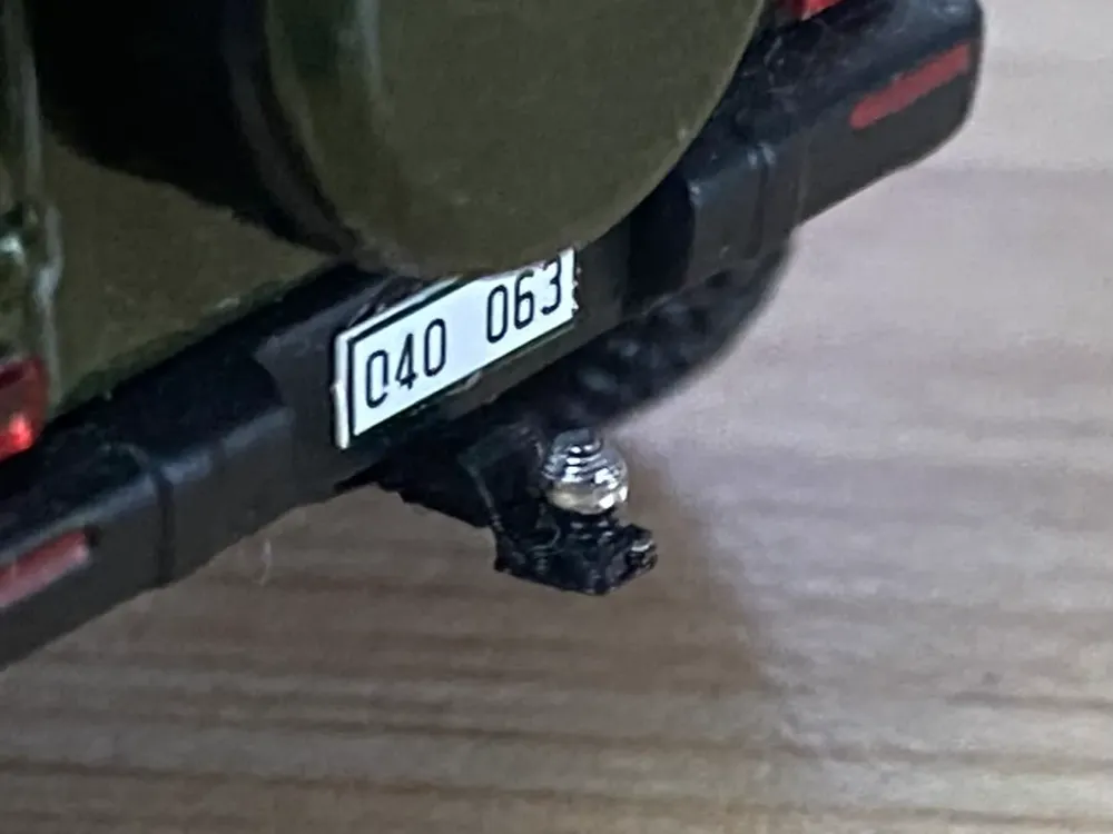 1/64 Scale Model Car Accessories Trailer Hitch by user_1681291365 ...