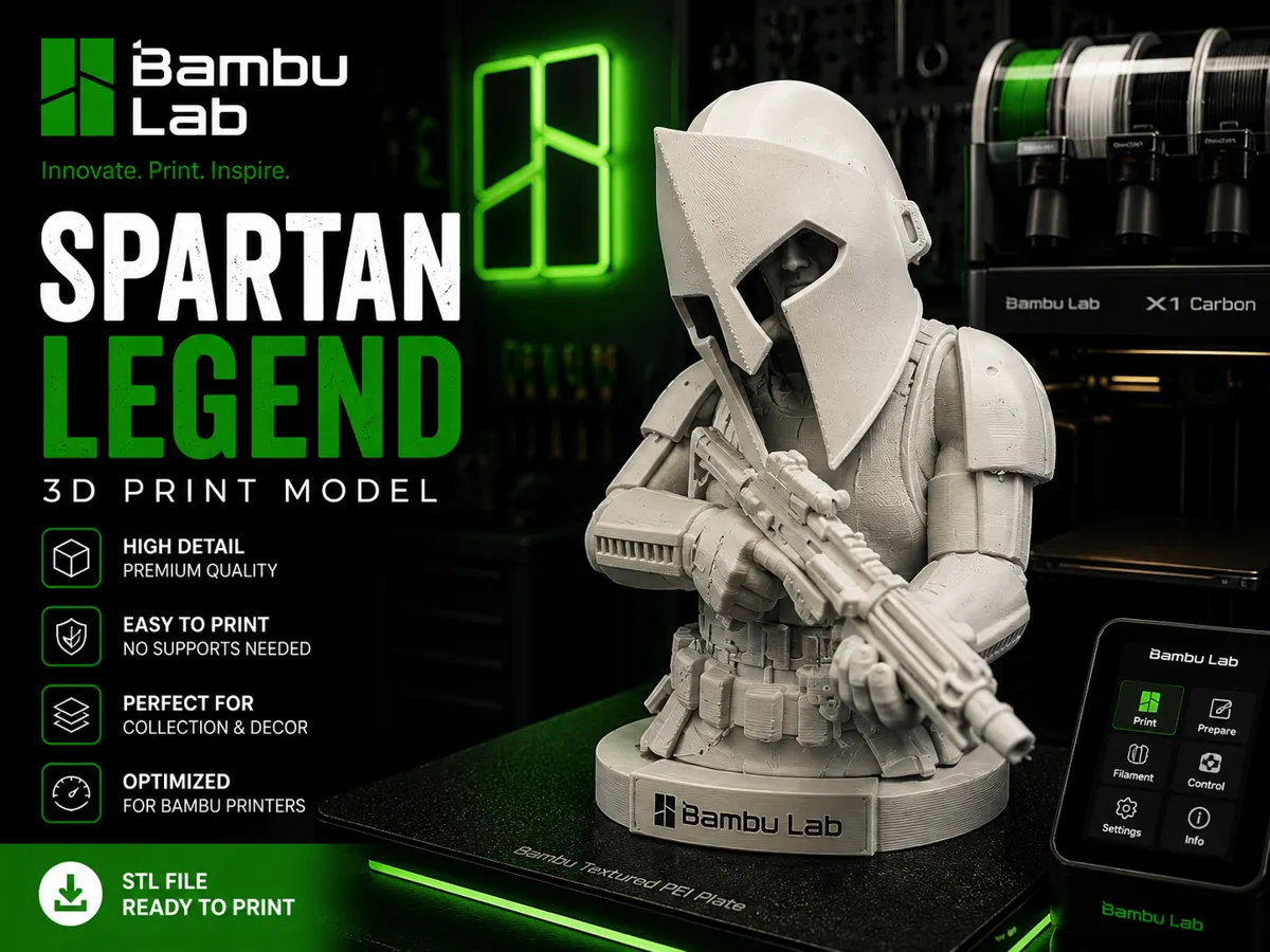 Spartan Mask - Free 3D Print Model - MakerWorld