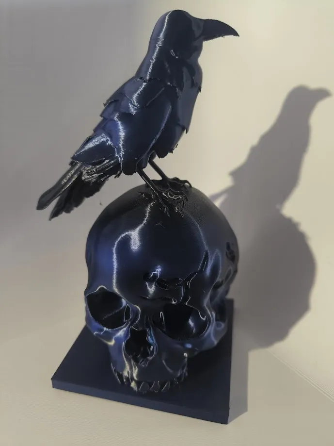 Skull with raven, Skull with ravens by vapebymatte MakerWorld: Download ...