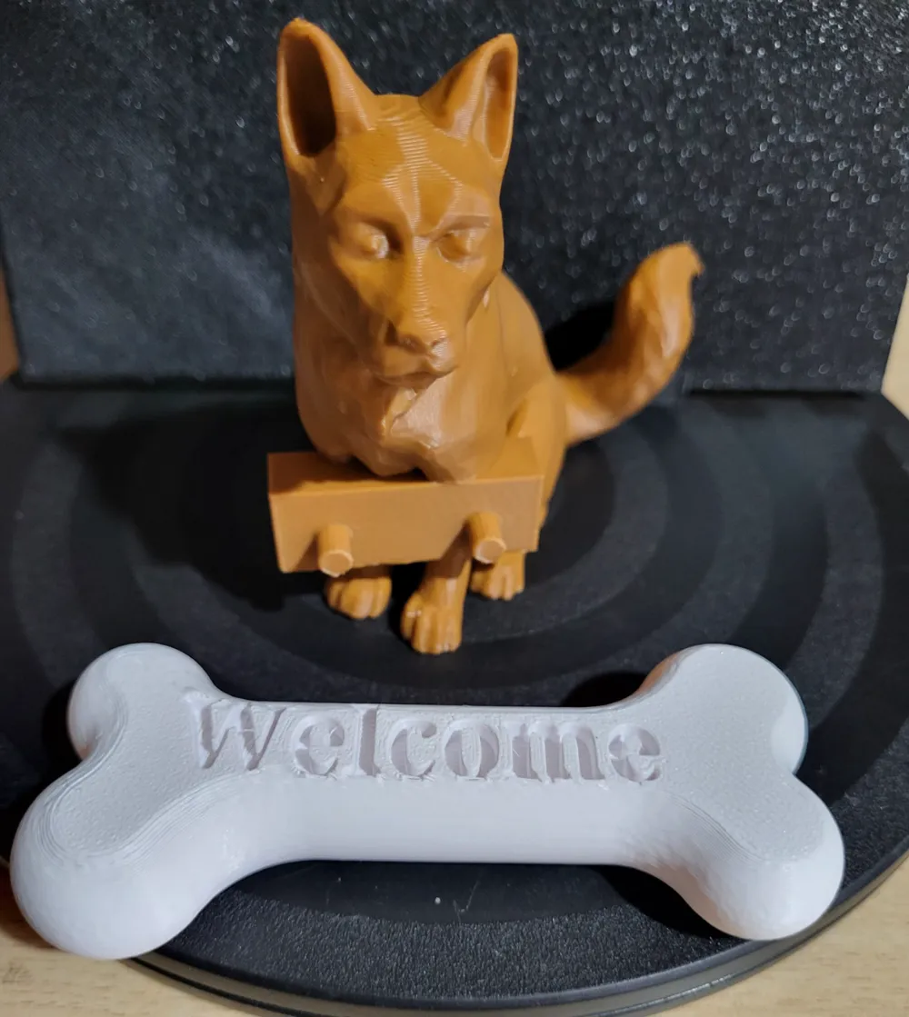 Panneau de bienvenue chien mignon - Art d'intérieur à emboîtement sans ...