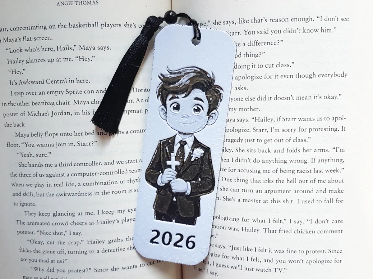 First Communion Boy Bookmark, 1st, Hueforge - Free 3D Print Model ...