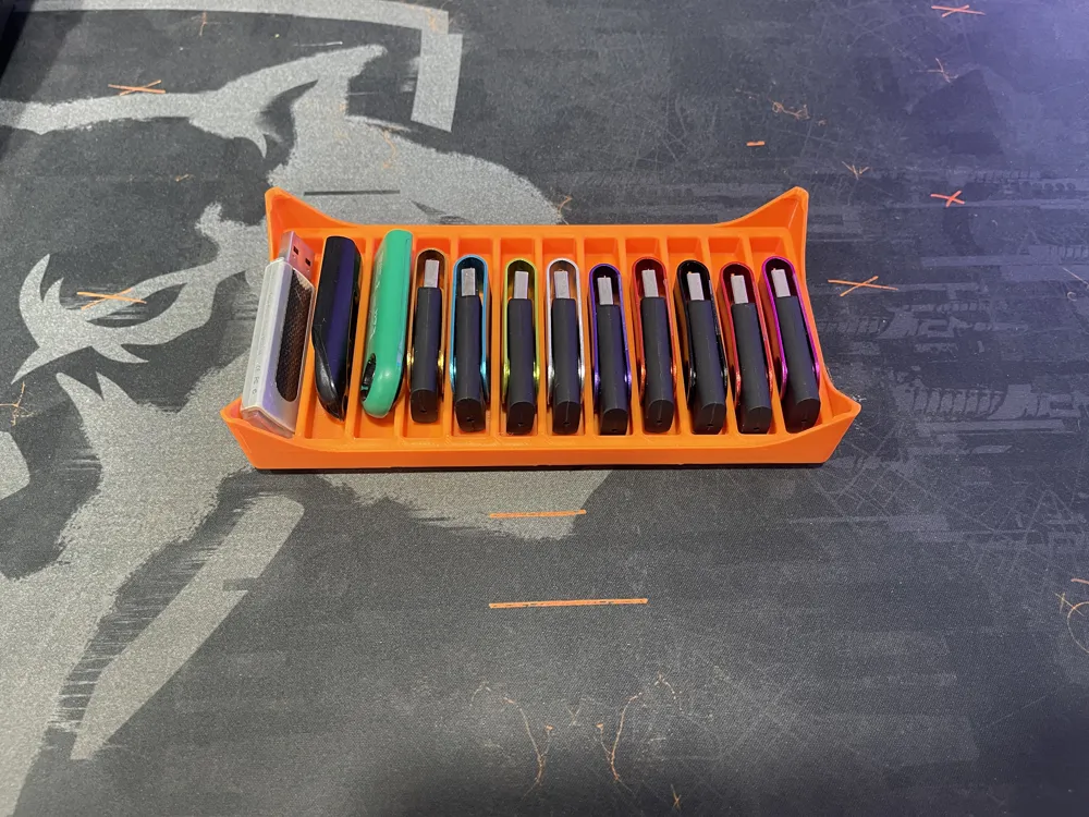 Stackable gridfinity USB holder by sam MakerWorld: Download Free 3D Models