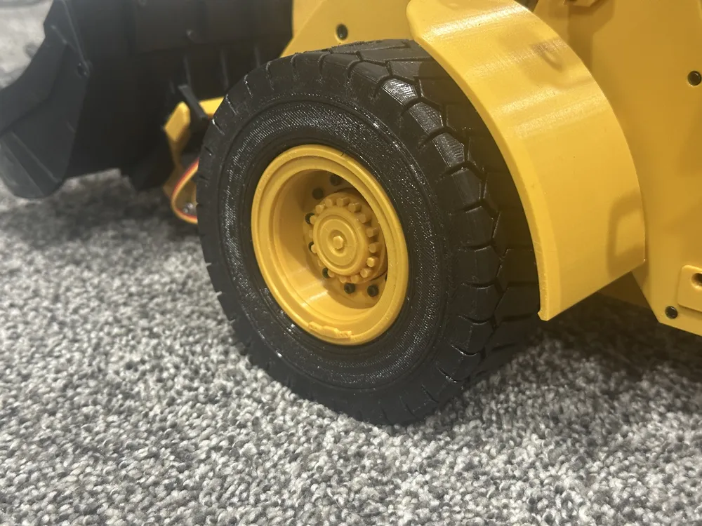 110mm Wheel loader Tire | 1/14 Scale - Free 3D Print Model - MakerWorld