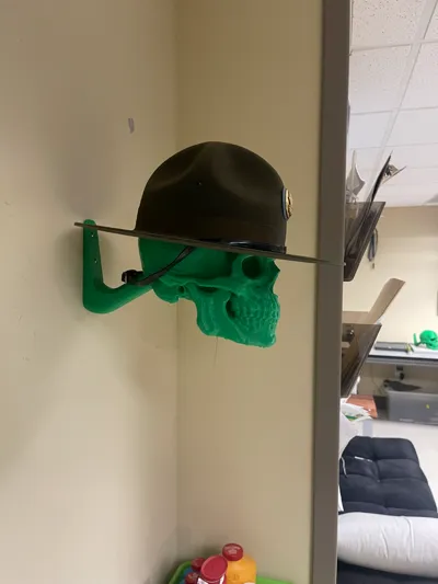 Skull Hat Stand by Three Delta Actual MakerWorld: Download Free 3D Models