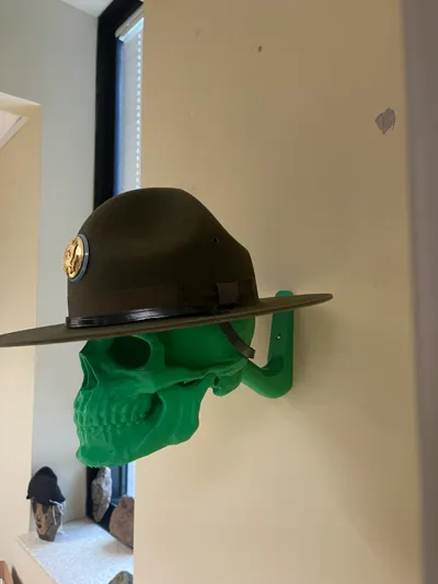 Skull Hat Stand by Three Delta Actual MakerWorld: Download Free 3D Models