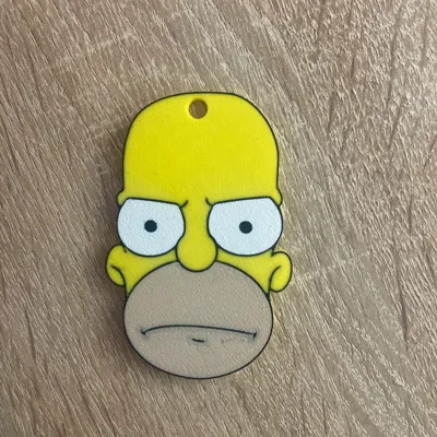 The Simpsons Homer keychain by nicodeimos - MakerWorld
