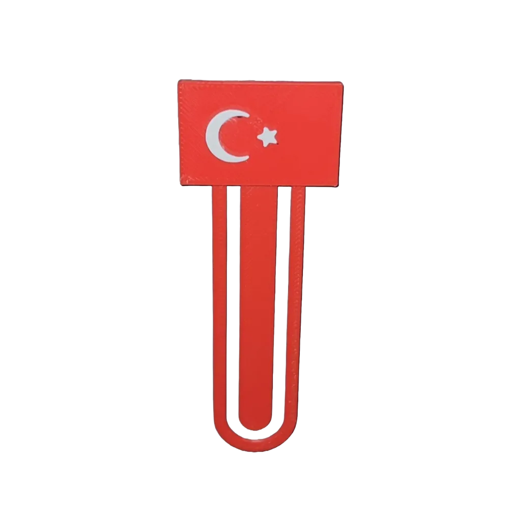 Turkish Flag Bookmark by ZorroX - MakerWorld