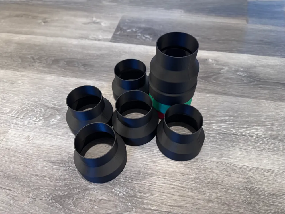 3 inch 4 inch duct adapter (75mm 100mm) - Free 3D Print Model - MakerWorld