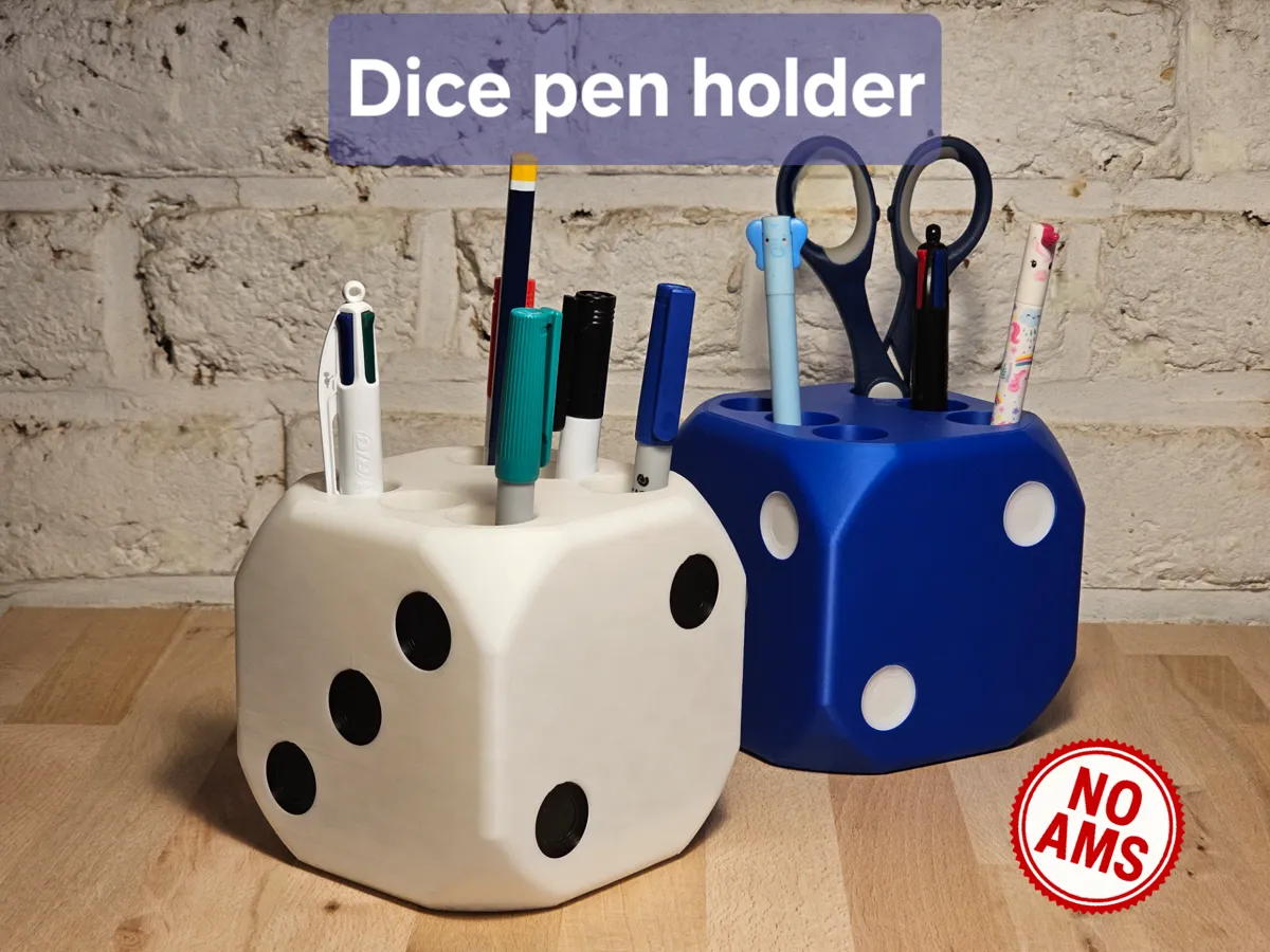 Portalápices con Dados – Organizador de Escritorio Divertido y ...