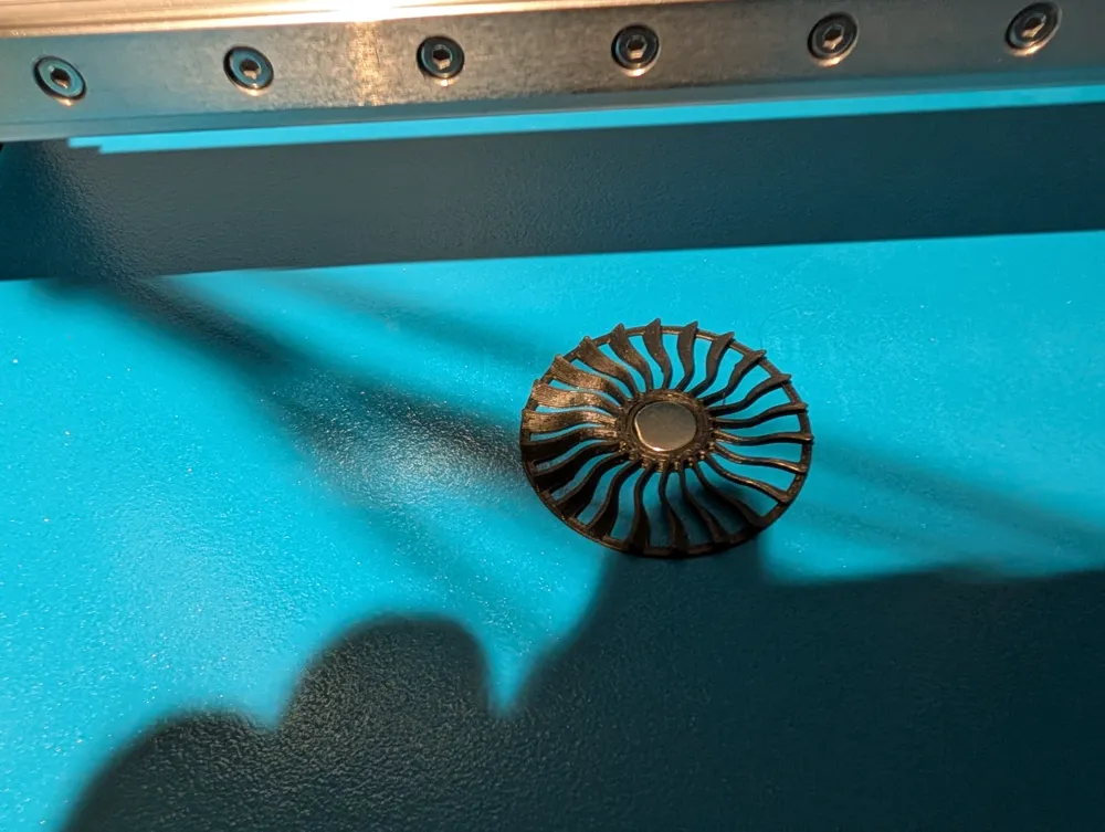 Jet engine turbine - fridge magnet - Free 3D Print Model - MakerWorld