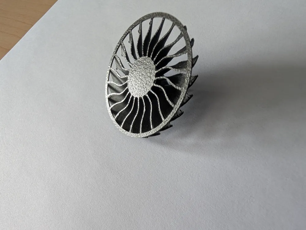 Jet engine turbine - fridge magnet - Free 3D Print Model - MakerWorld
